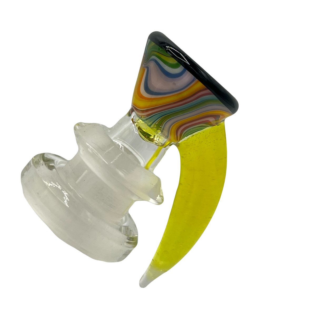 OJ Flame - (Wig Wag) Worked Beaker (2025) – Bliss Glass Gallery