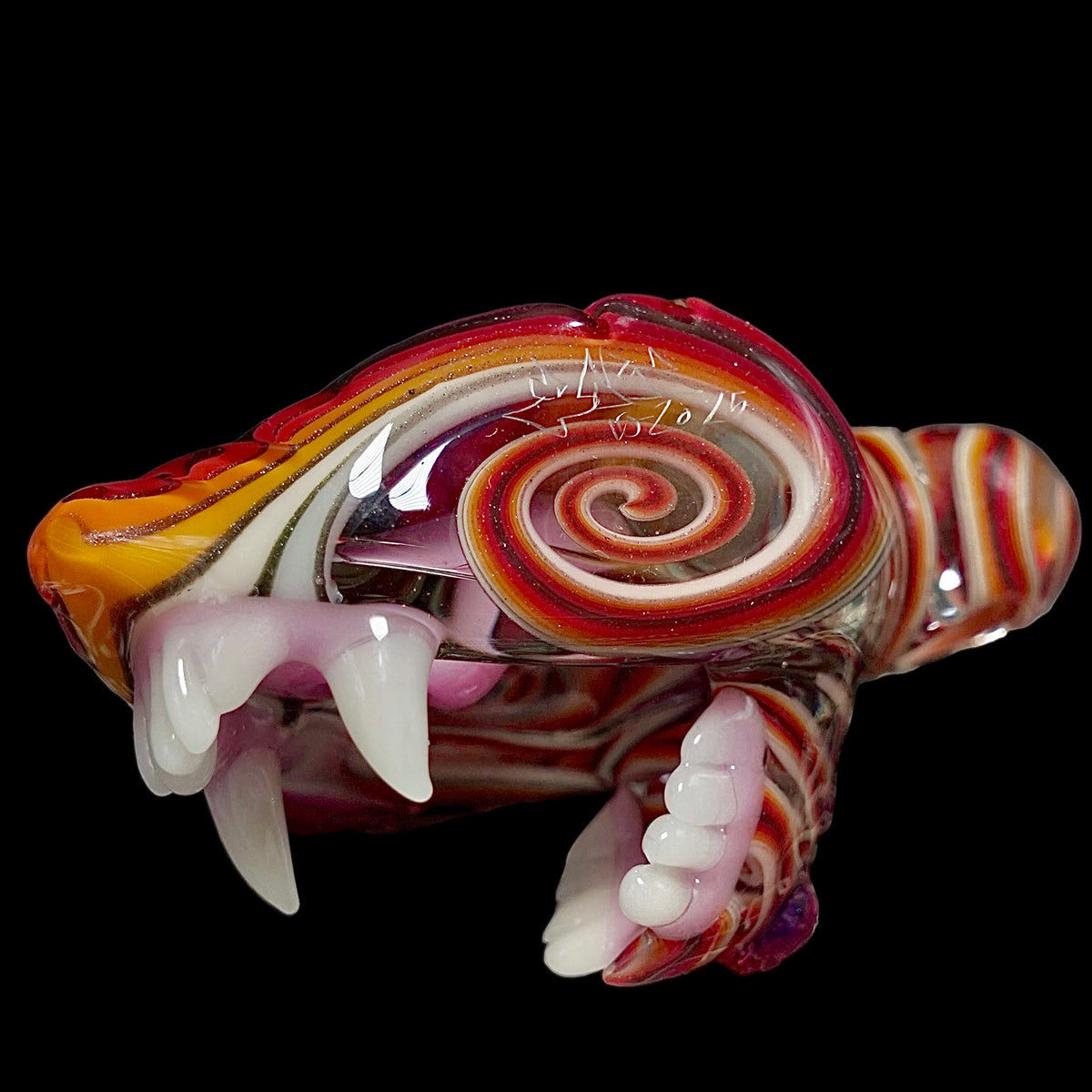 Niko Cray x Salt - Snake Head [Pendant] (2025) – Bliss Glass Gallery