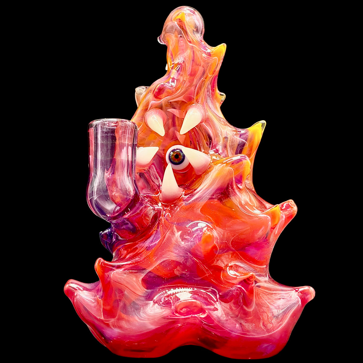 Salt Glass - Whip Curl #8 (2025) – Bliss Glass Gallery