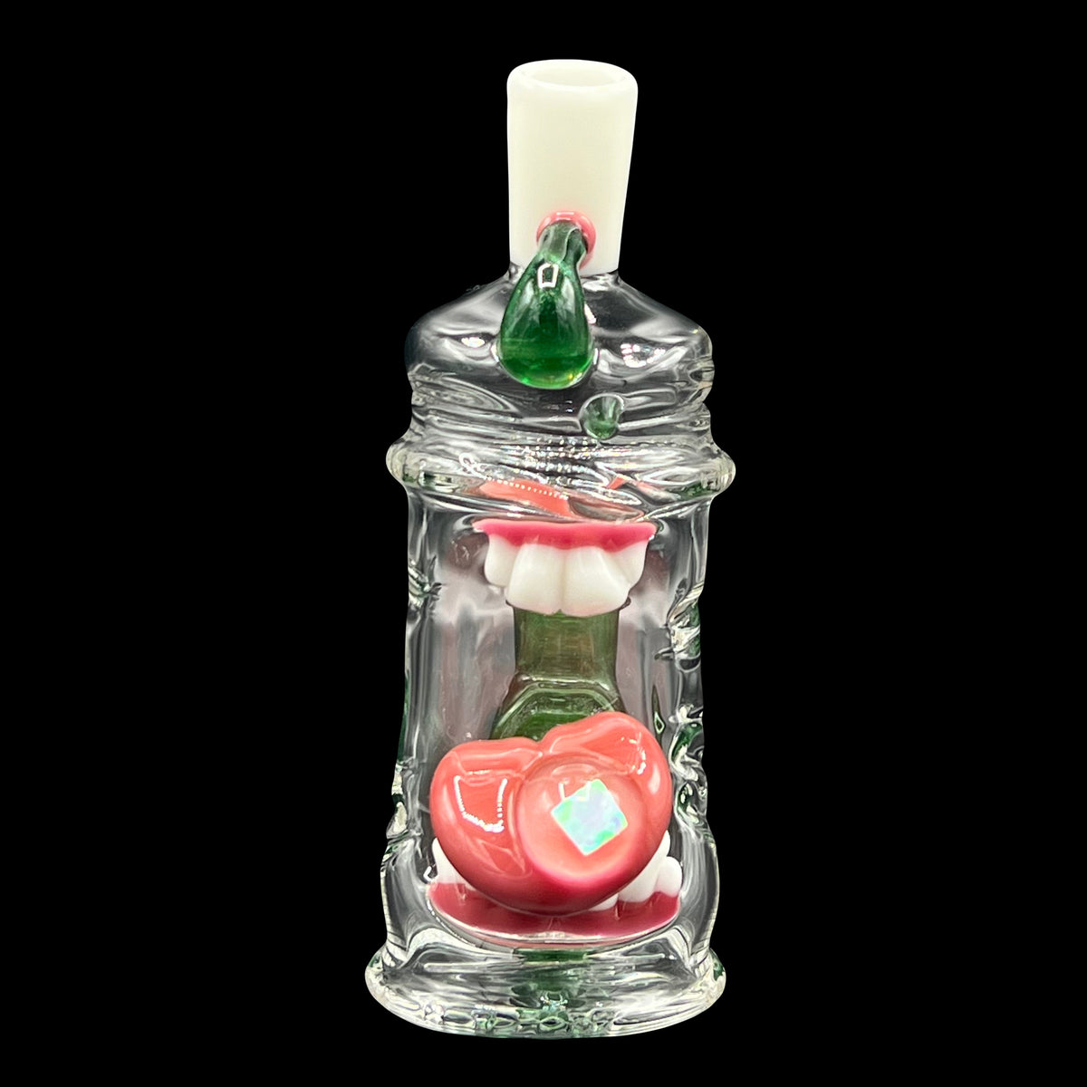 Glasshole - (Clear) Spray Can (Green Stardust) (2024) – Bliss Glass Gallery