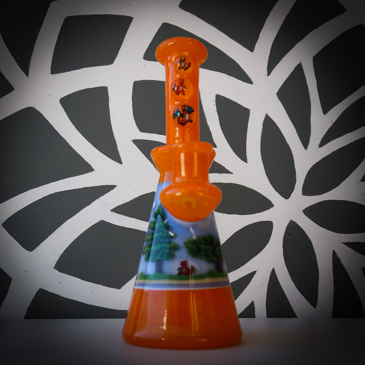 Saiyan Glass - Charmander Evolution Tube – Bliss Glass Gallery